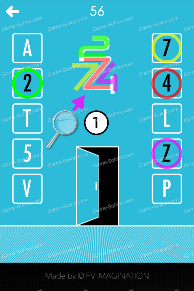 Rooms Level 56 • Game Solver