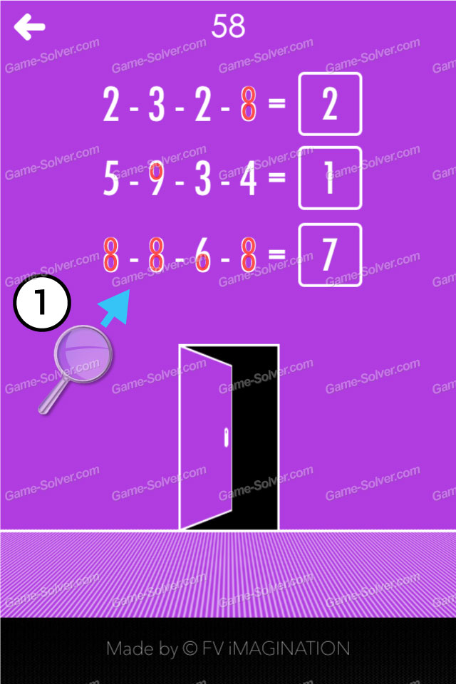 Rooms Level 58 • Game Solver