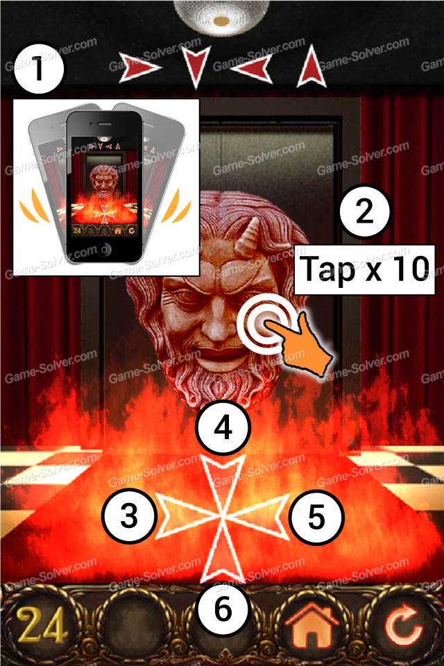 100 Inferno Escape Level 24 • Game Solver