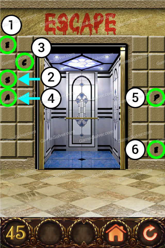 100 Inferno Escape Level 45 • Game Solver