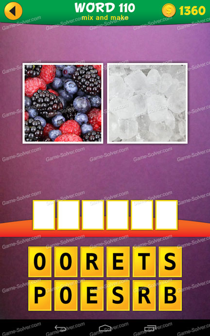 Mix and Make Word 110 • Game Solver