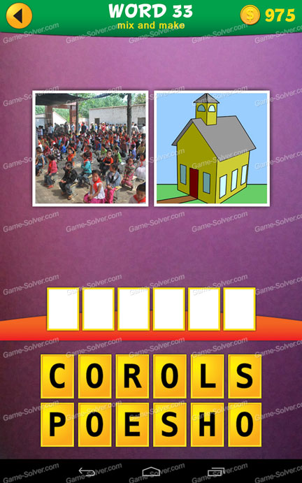 Mix and Make Word 33 • Game Solver