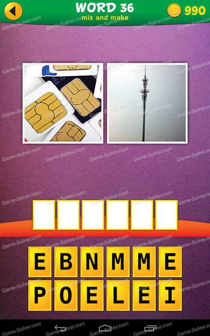 Mix and Make Word 36 • Game Solver