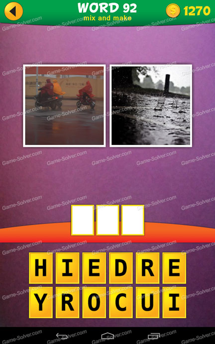 Mix and Make Word 92 • Game Solver