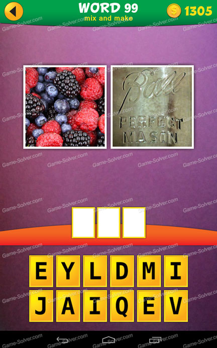 Mix and Make Word 99 • Game Solver