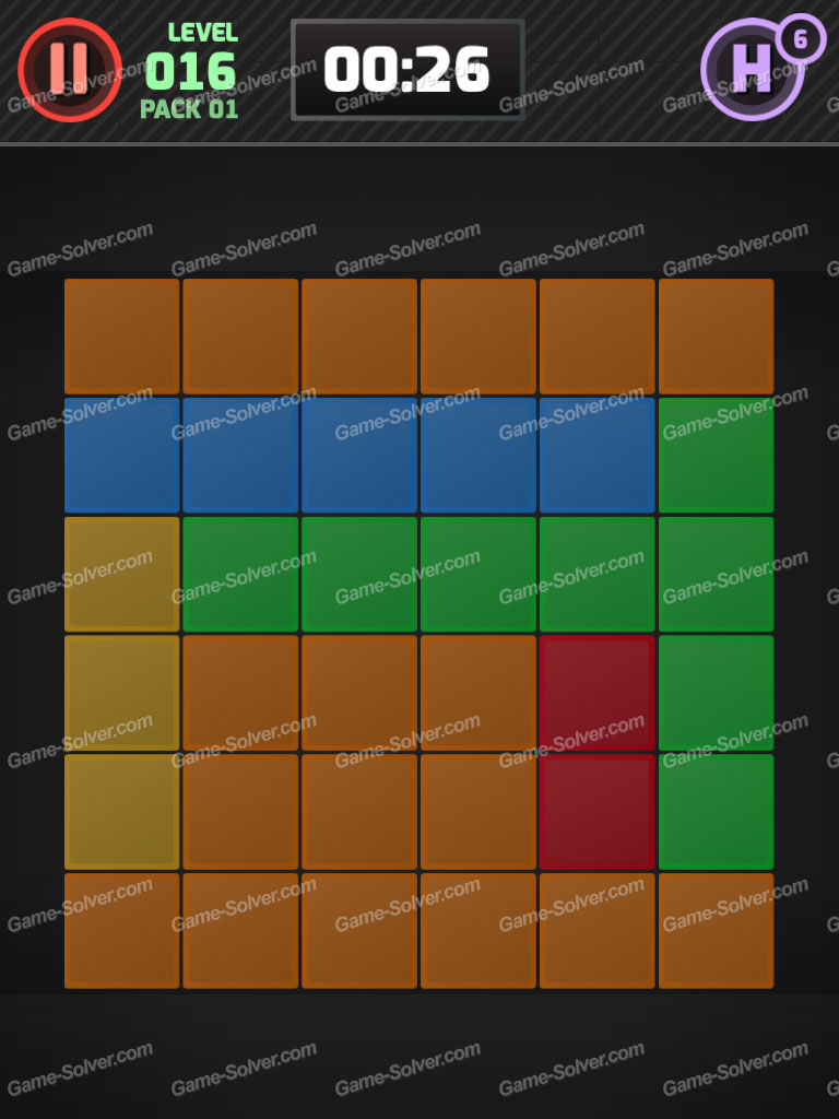 Color Flow Pack 1 Level 16 • Game Solver