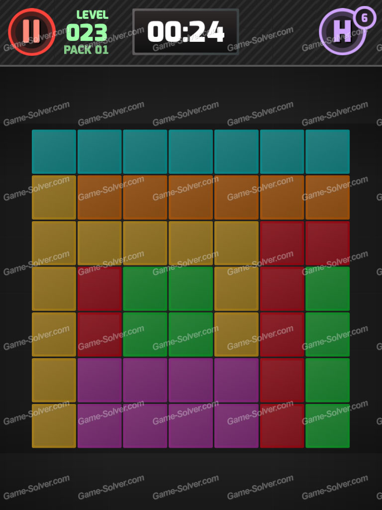 Color Flow Pack 1 Level 23 • Game Solver