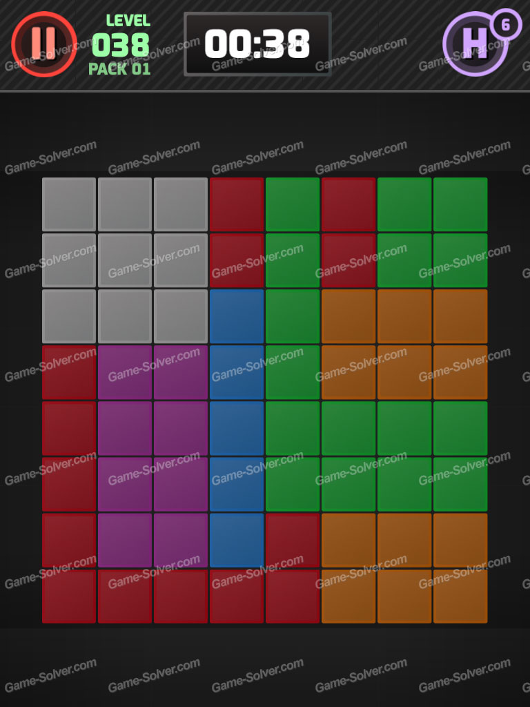 Color Flow Pack 1 Level 38 • Game Solver