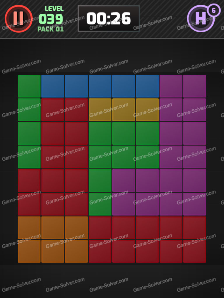 Color Flow Pack 1 Level 39 • Game Solver