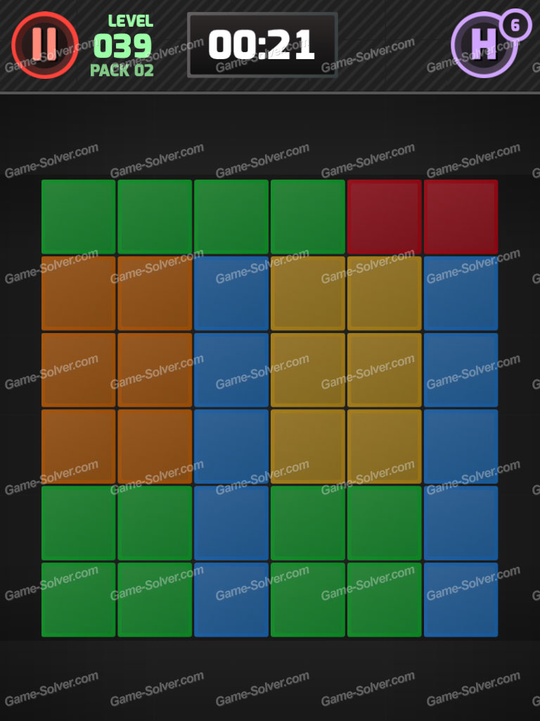 Color Flow Pack 2 Level 39 • Game Solver