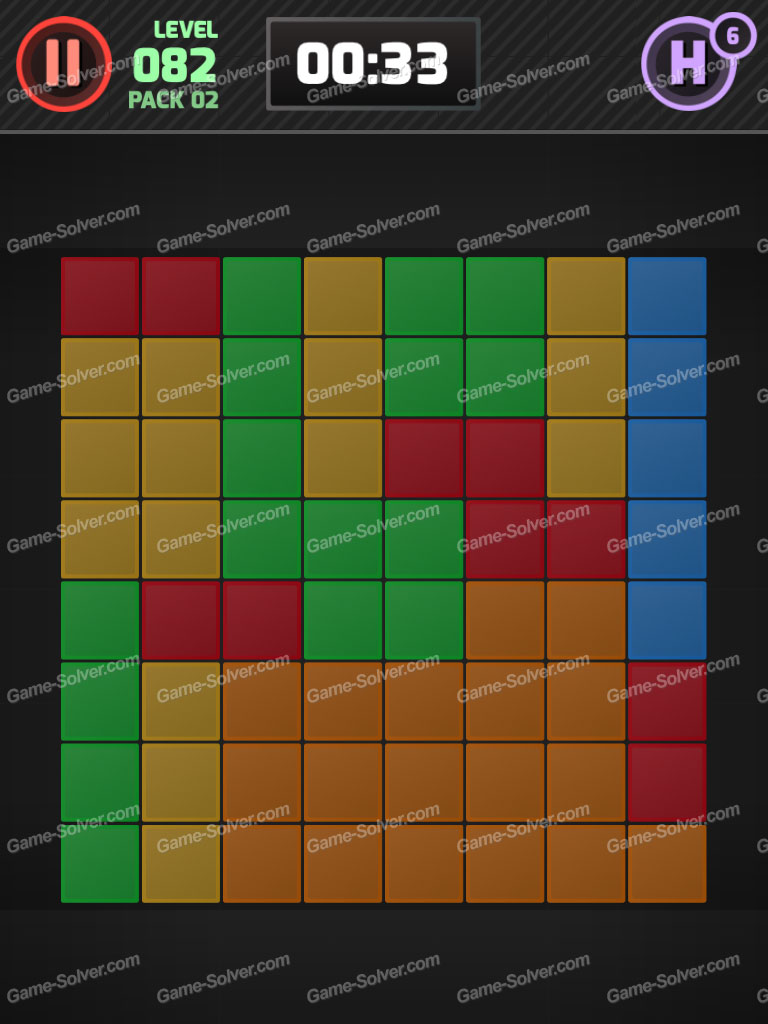 Color Flow Pack 2 Level 82 • Game Solver