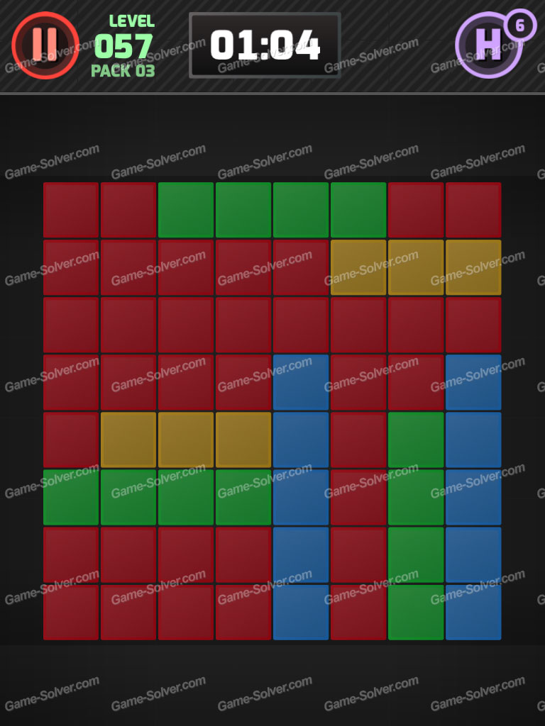 Color Flow Pack 3 Level 57 • Game Solver