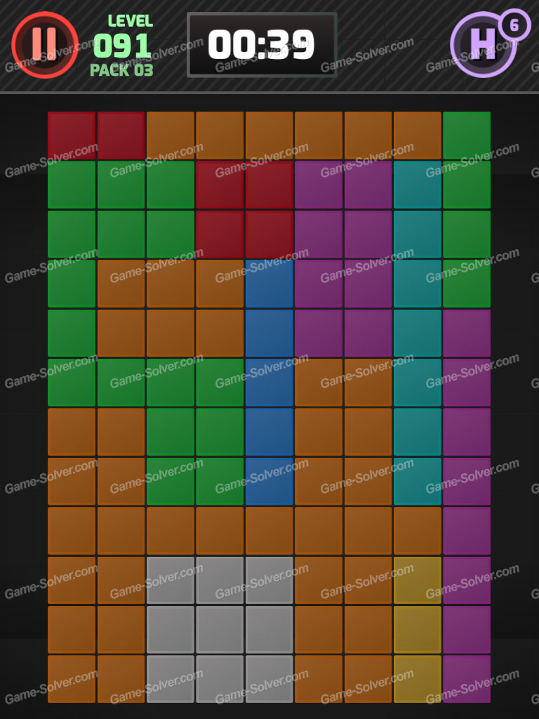 Color Flow Pack 3 Level 91 • Game Solver