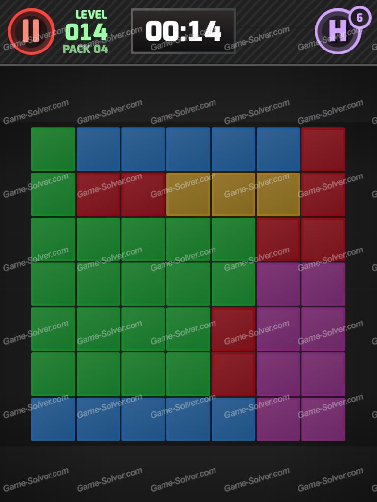 Color Flow Pack 4 Level 14 • Game Solver