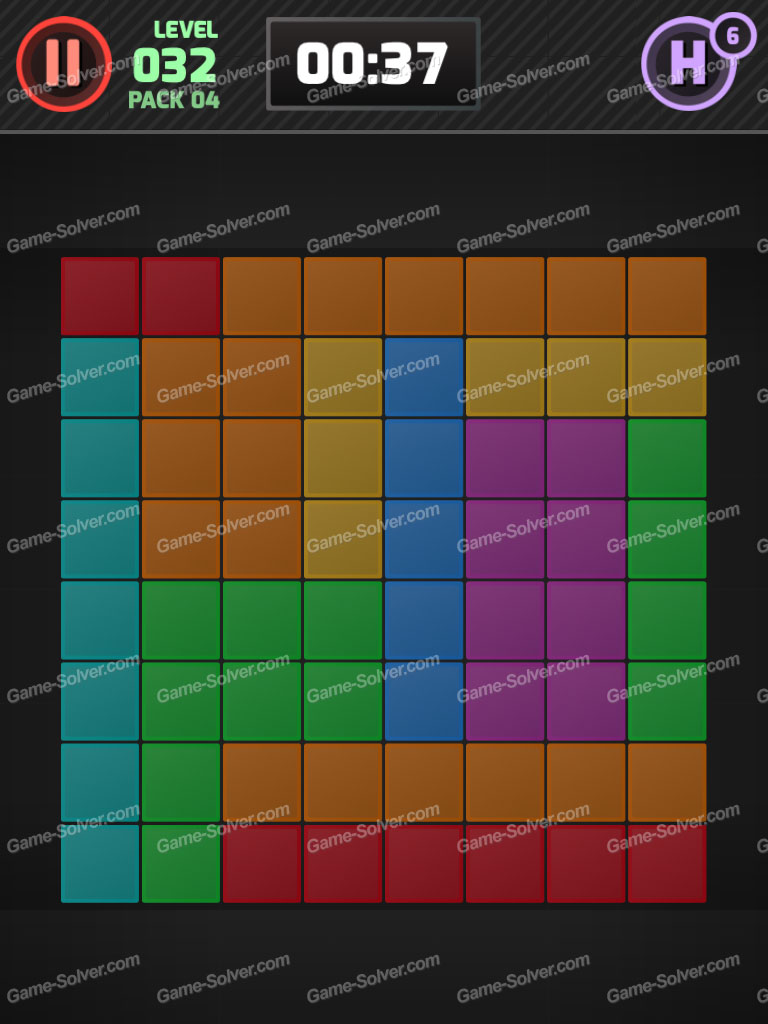 Color Flow Pack 4 Level 32 • Game Solver
