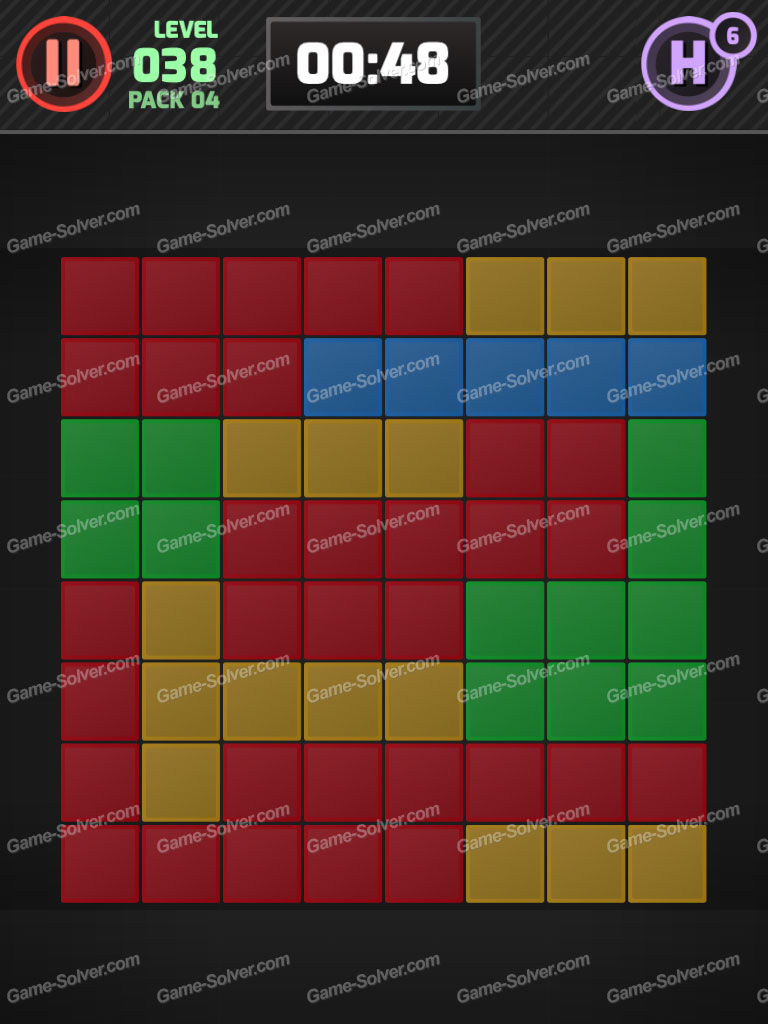 Color Flow Pack 4 Level 38 • Game Solver