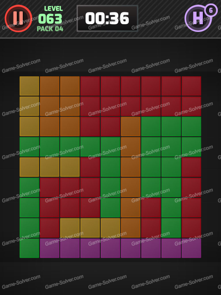 Color Flow Pack 4 Level 63 • Game Solver