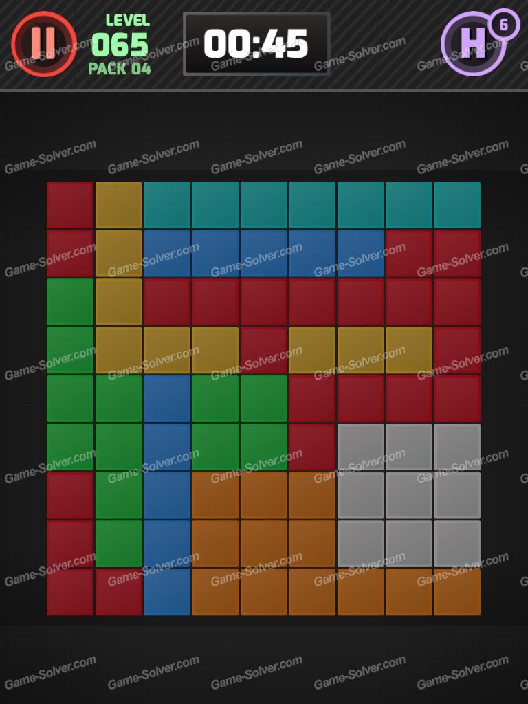 Color Flow Pack 4 Level 65 • Game Solver