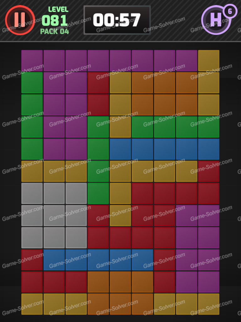 Color Flow Pack 4 Level 81 • Game Solver