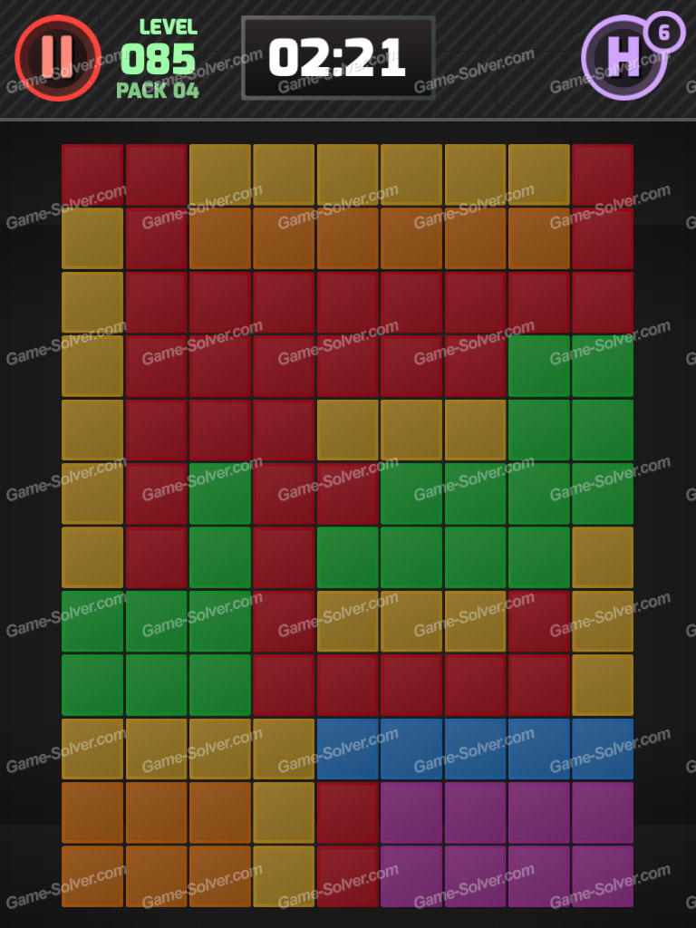 Color Flow Pack 4 Level 85 • Game Solver