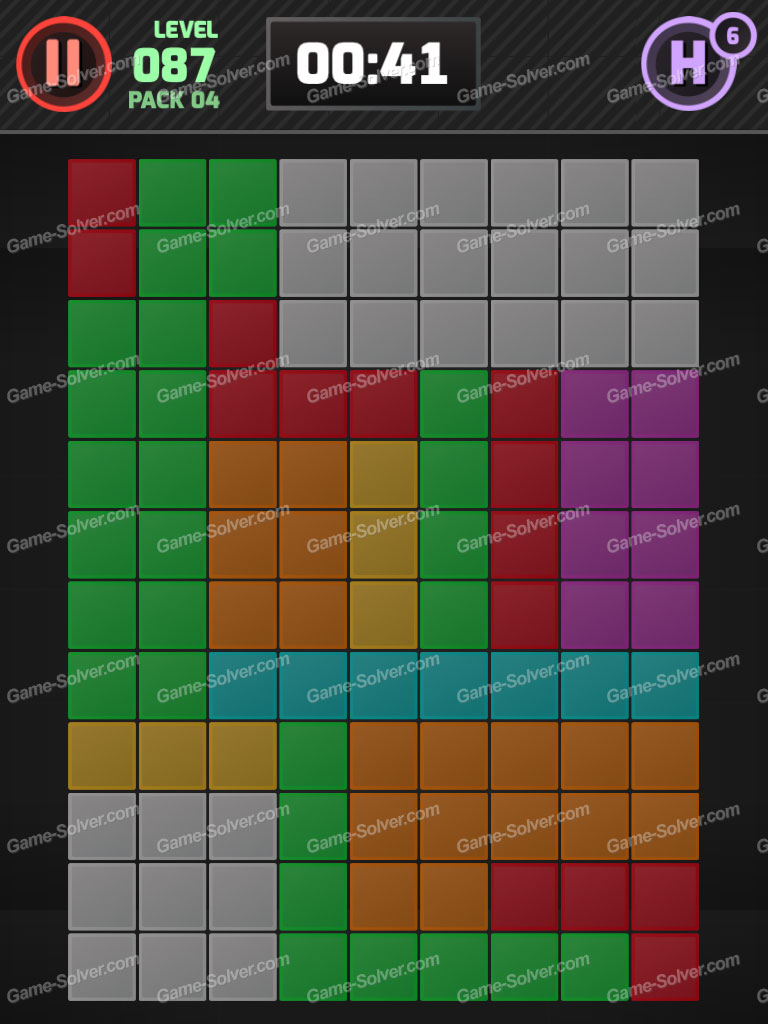 Color Flow Pack 4 Level 87 • Game Solver