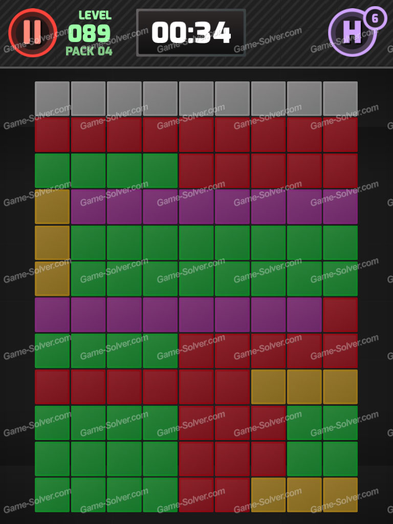 Color Flow Pack 4 Level 89 • Game Solver