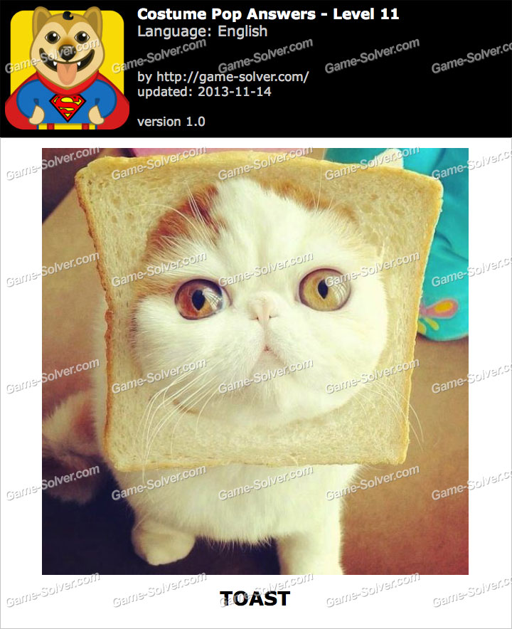 Costume Pop Level 11 • Game Solver