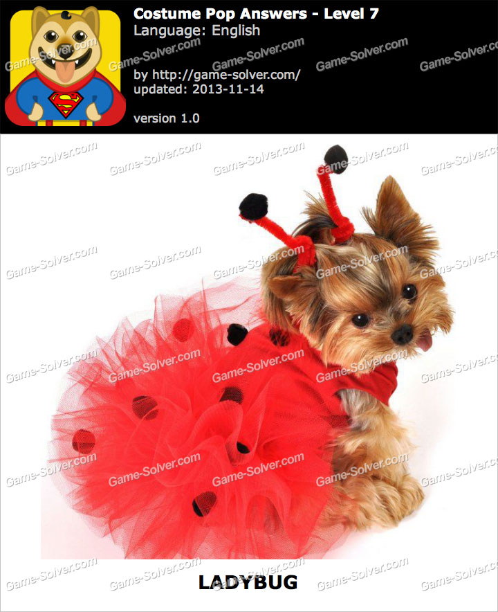Costume Pop Level 7 • Game Solver