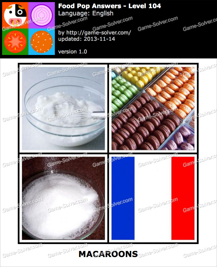 Food Pop Level 104 • Game Solver