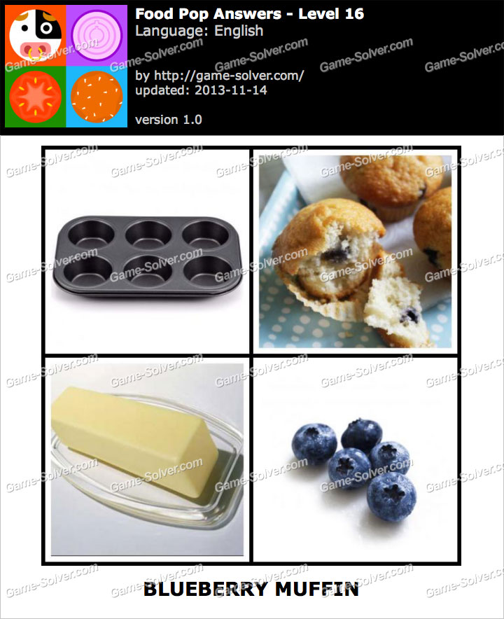 Food Pop Level 16 • Game Solver