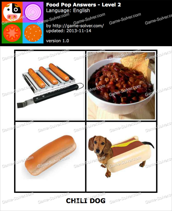 Food Pop Level 2 • Game Solver