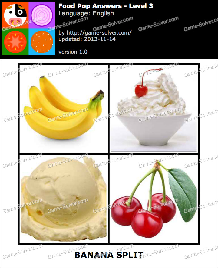 Food Pop Level 3 • Game Solver
