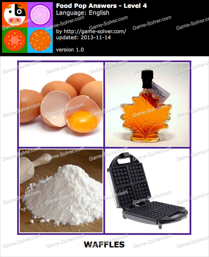 Food Pop Level 4 • Game Solver