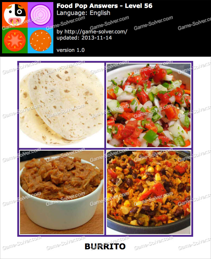 Food Pop Level 56 • Game Solver
