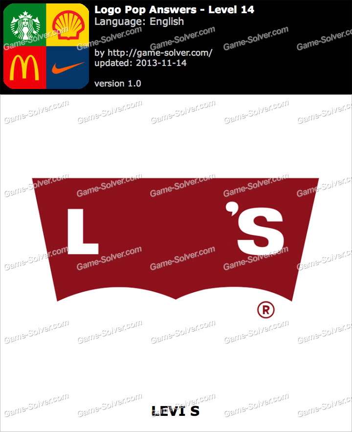 Logo Pop Level 14 • Game Solver