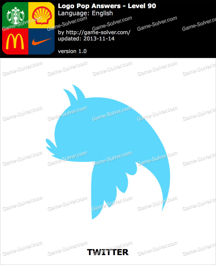 Logo Pop Level 90 • Game Solver