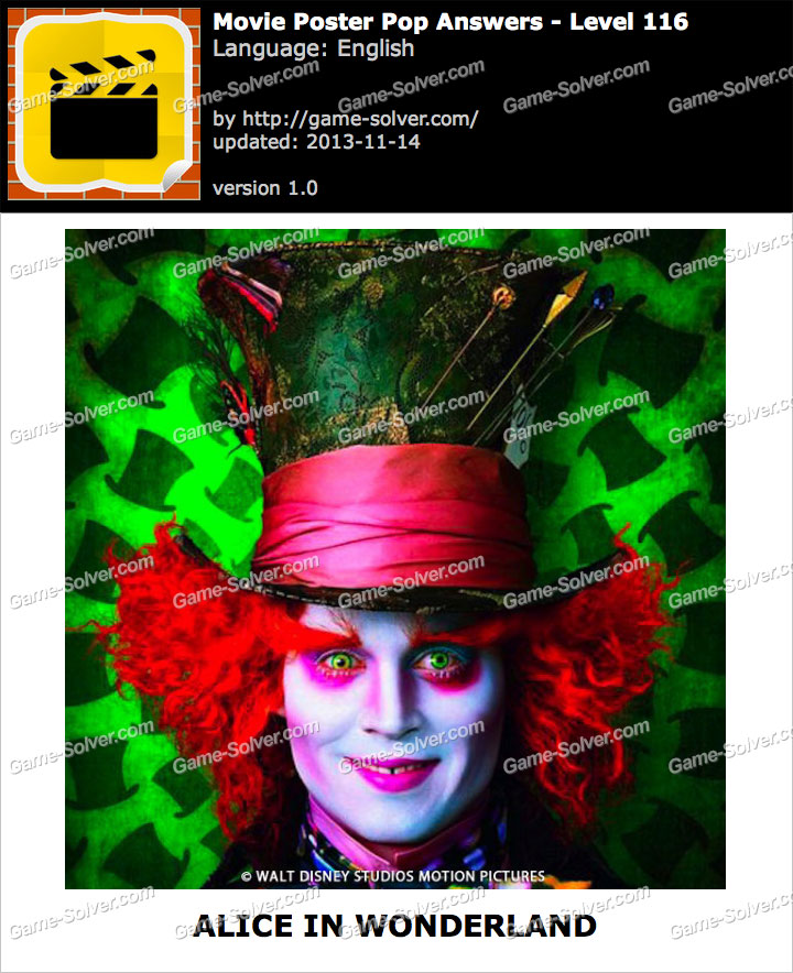 Movie Poster Pop Level 116 • Game Solver