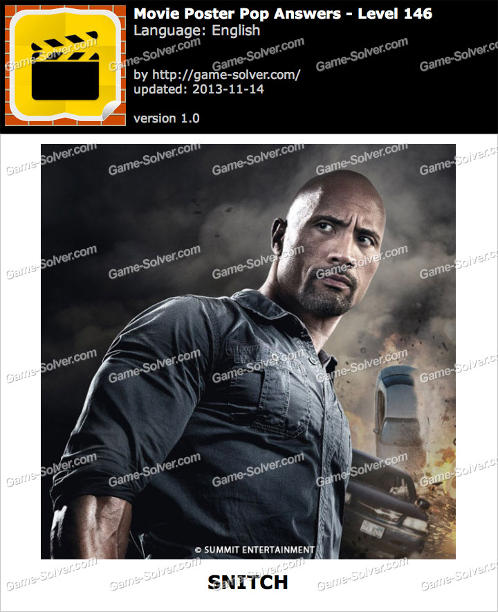 Movie Poster Pop Level 146 • Game Solver