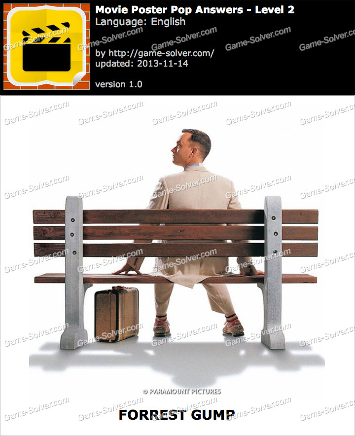 Movie Poster Pop Level 2 • Game Solver