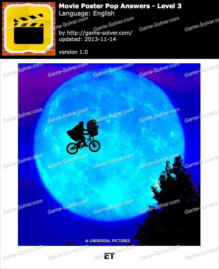 Movie Poster Pop Level 3 • Game Solver