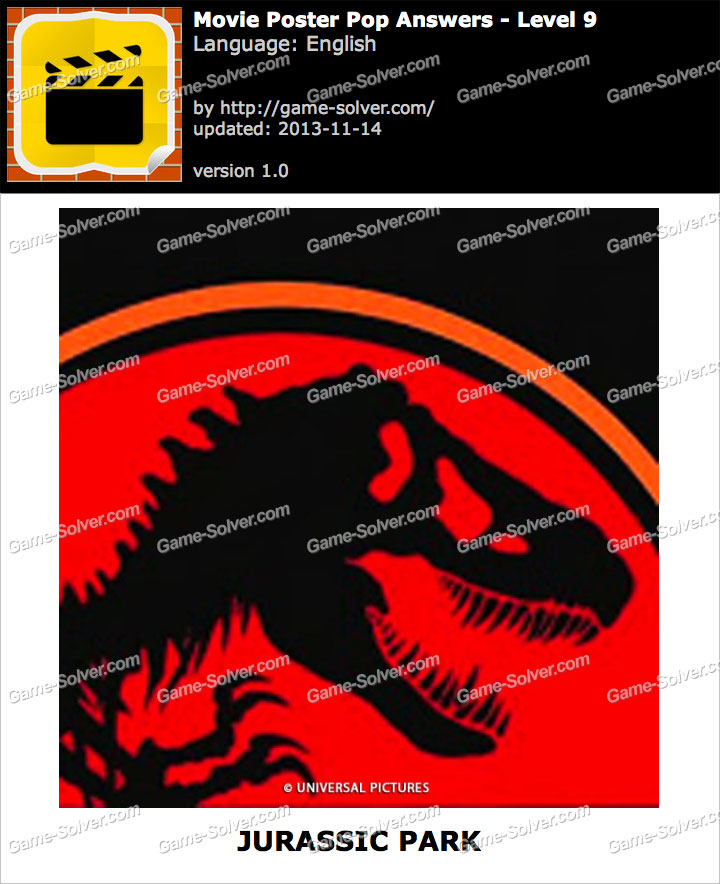 Movie Poster Pop Level 9 • Game Solver