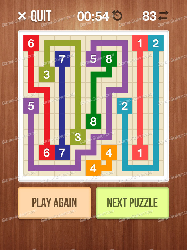 Number Link Crossing Lines Level 20 • Game Solver