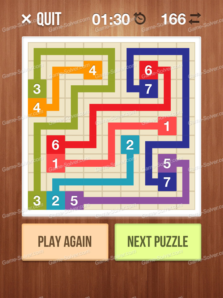 Number Link Crossing Lines Level 51 • Game Solver