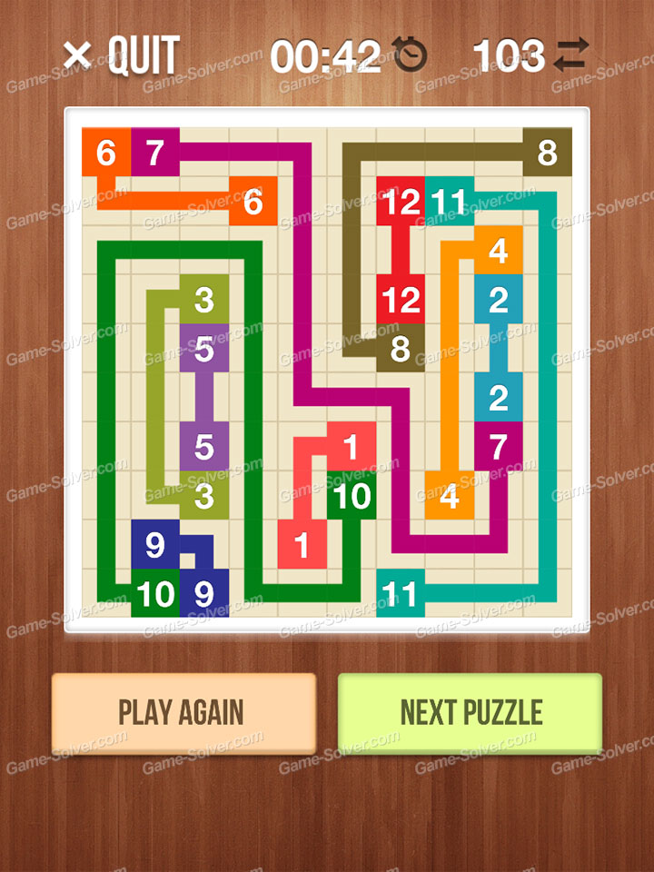 Number Link Crossing Lines Level 61 • Game Solver