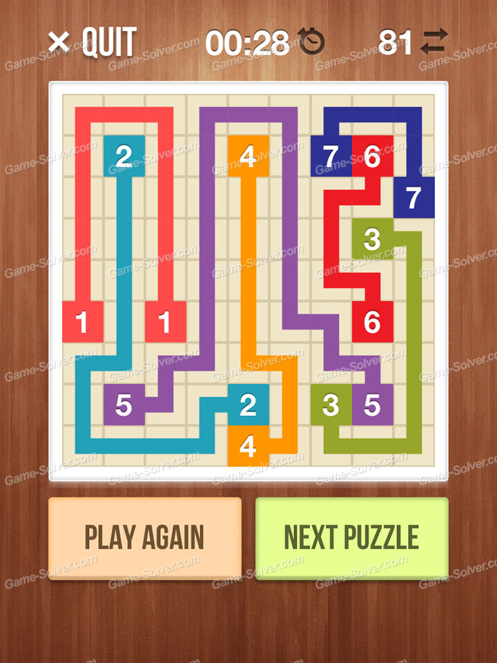 Number Link Crossing Lines Level 7 • Game Solver