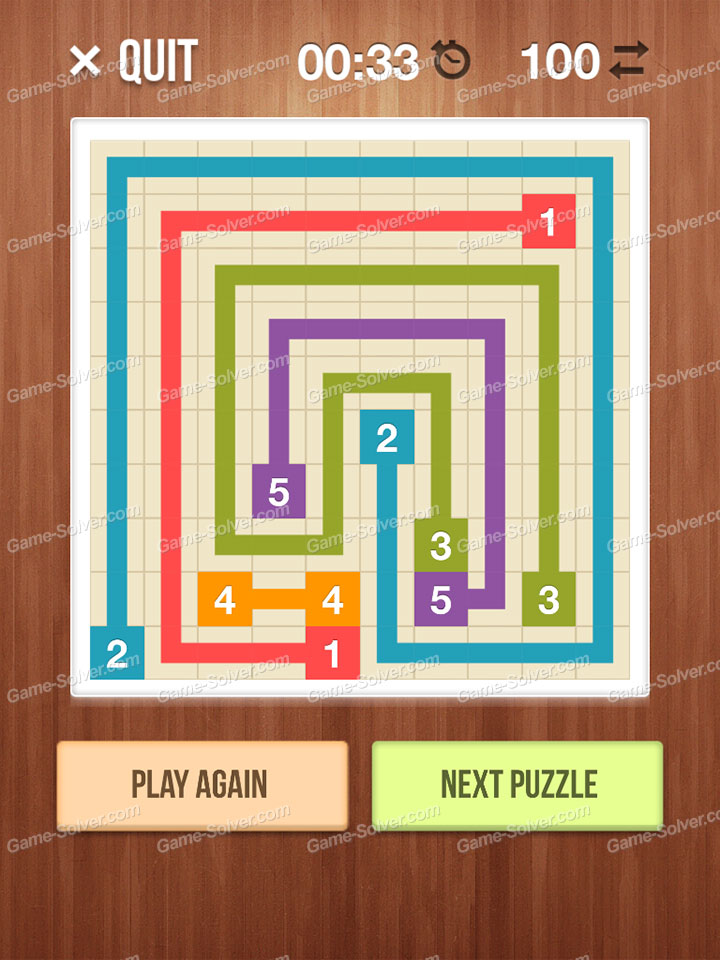 Number Link Puzzling Lines Level 100 • Game Solver