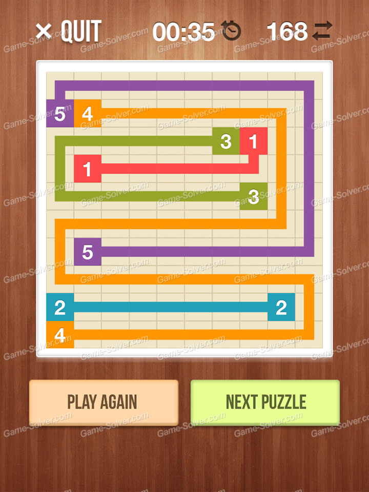 Number Link Sharp Path Level 54 • Game Solver