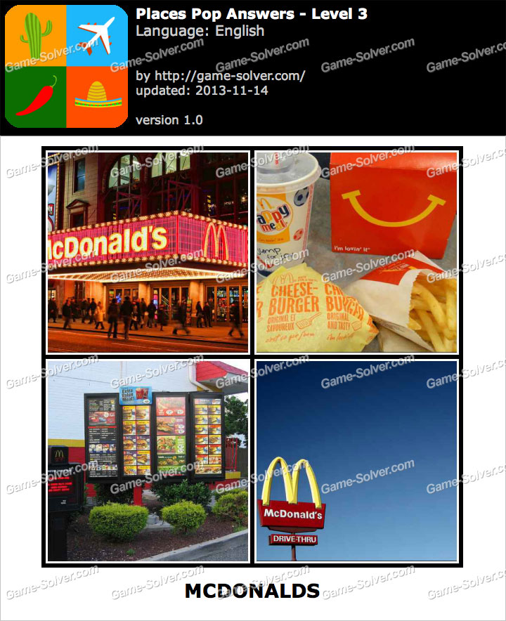 Places Pop Level 3 • Game Solver