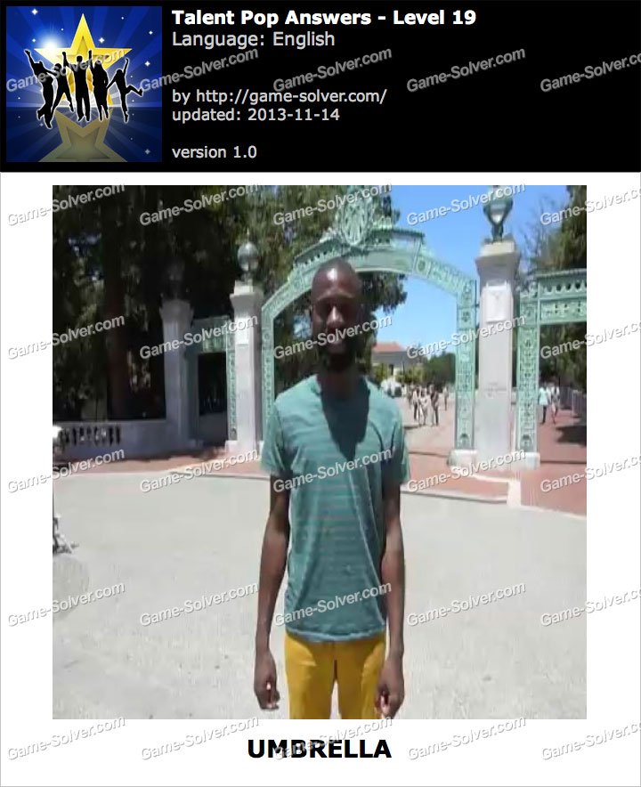 Talent Pop Level 19 • Game Solver