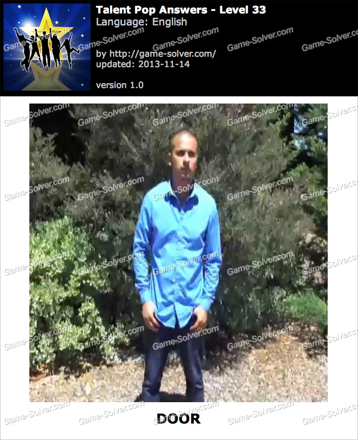 Talent Pop Level 33 • Game Solver